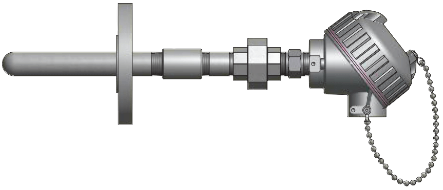Pyromation MgO Thermocouple Pipe Wells with Self-Contained, Spring ...